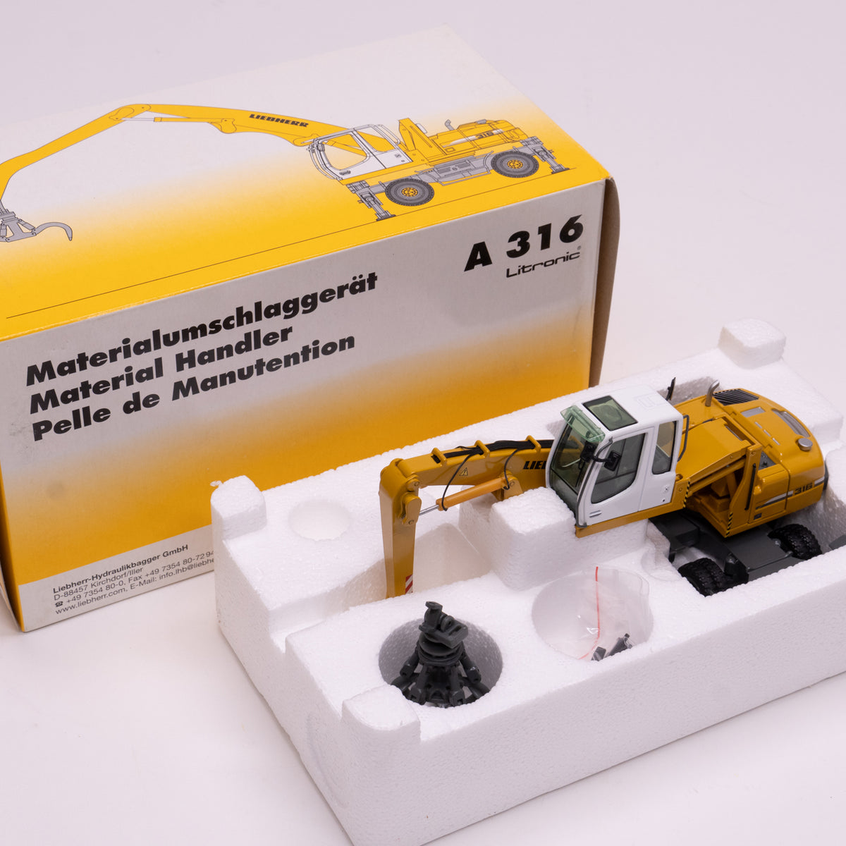 MO-73 NZG Liebherr A316 Material Handler – Titan Diecast LLC